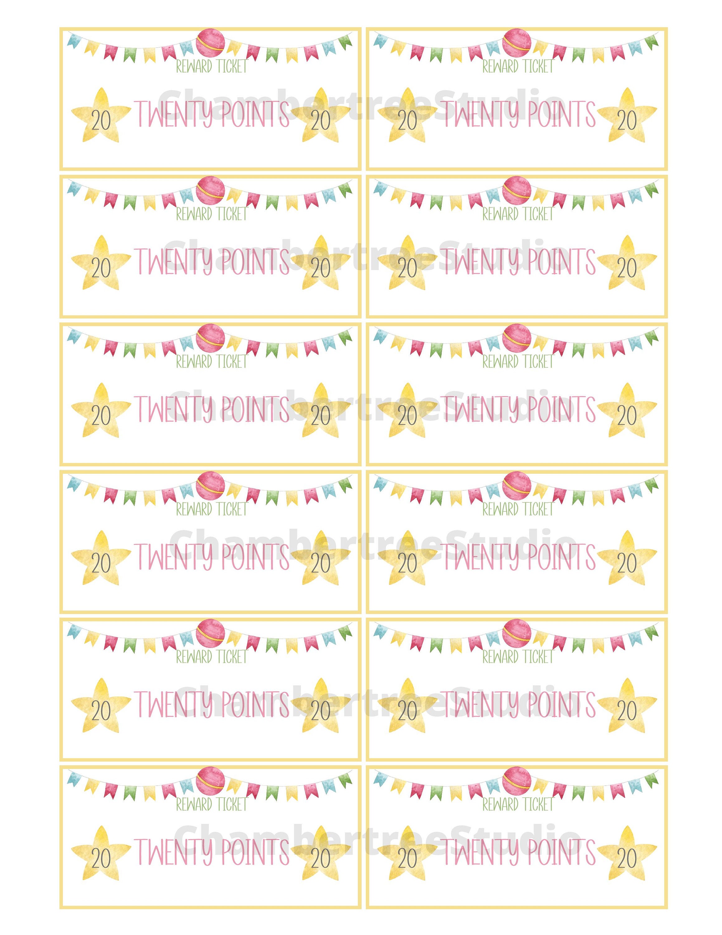 Kids Reward Coupons, Positive Behavior Points, Kids Reward System ...