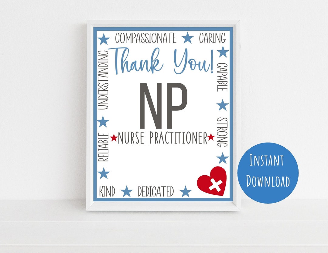 Nurse Practitioner Week Sign Appreciation Sign for Nursing - Etsy