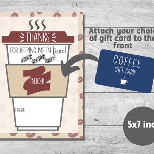 Music Teacher Appreciation Gift Card Holder, End of School Year, Coffee ...