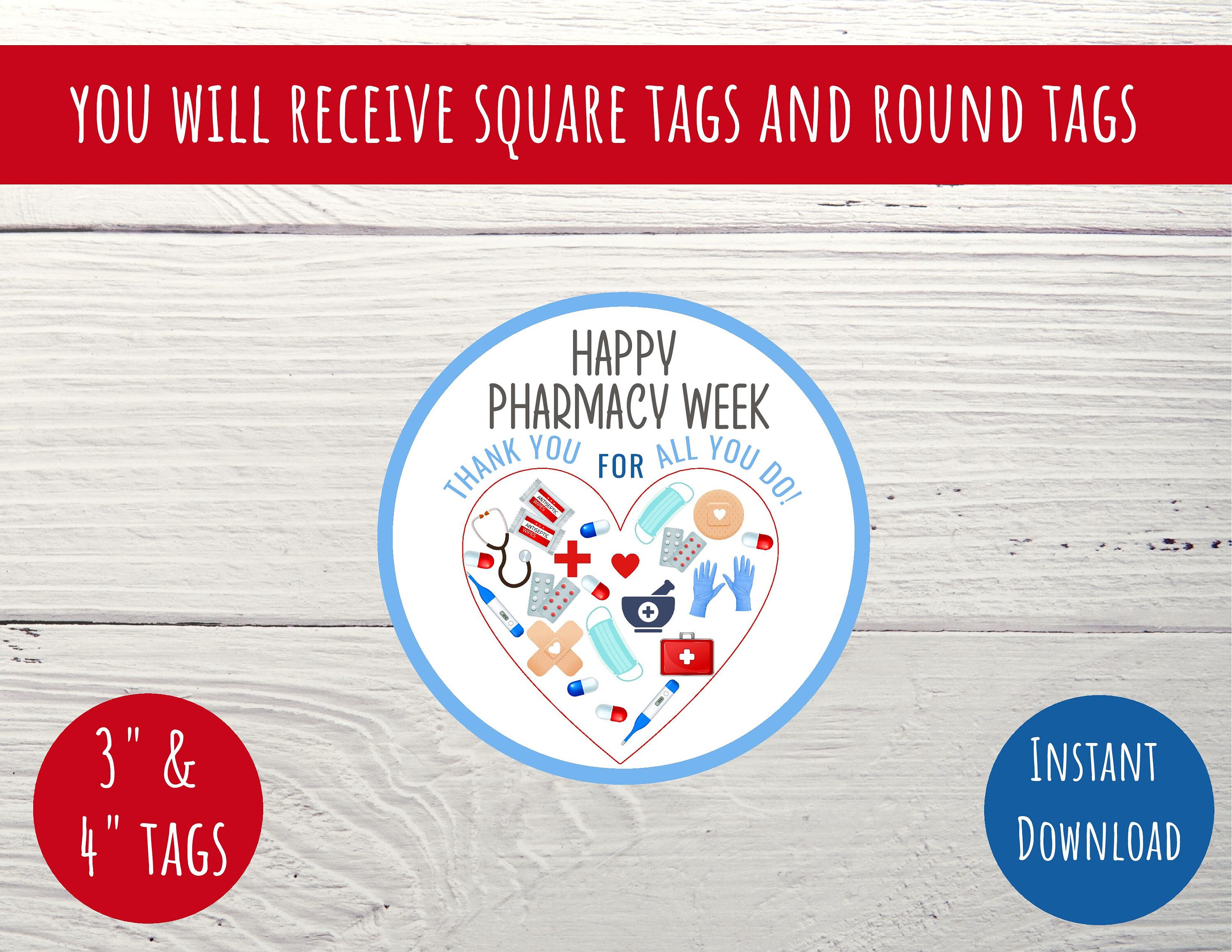Pharmacy Week Appreciation Gift Tag Pharmacists Gift for - Etsy