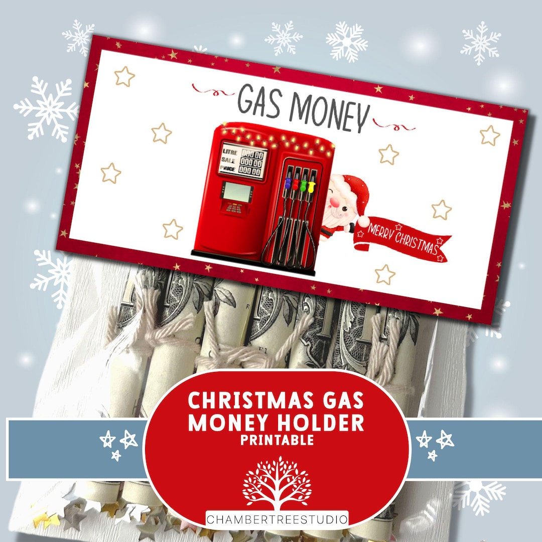 Gas Gift Card Holder, Christmas Bag Topper, Holiday Cash Gift Tag ...