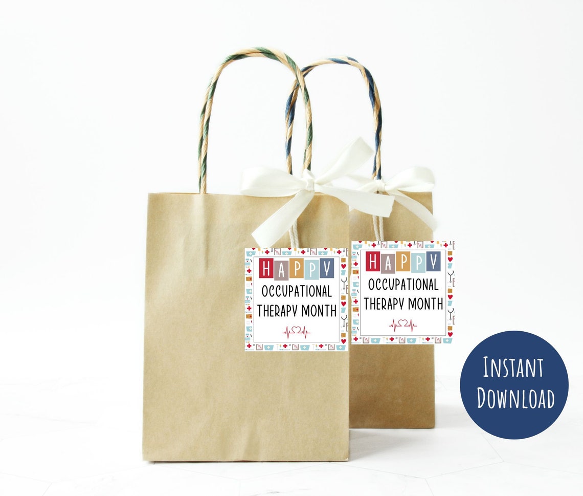 Occupational Therapy Month Gift Tag, Occupational Therapist ...