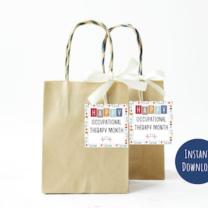 Occupational Therapy Month Gift Tag, Occupational Therapist ...