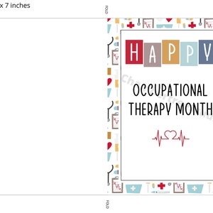 Occupational Therapy Month Card, Printable Thank You for Occupational ...
