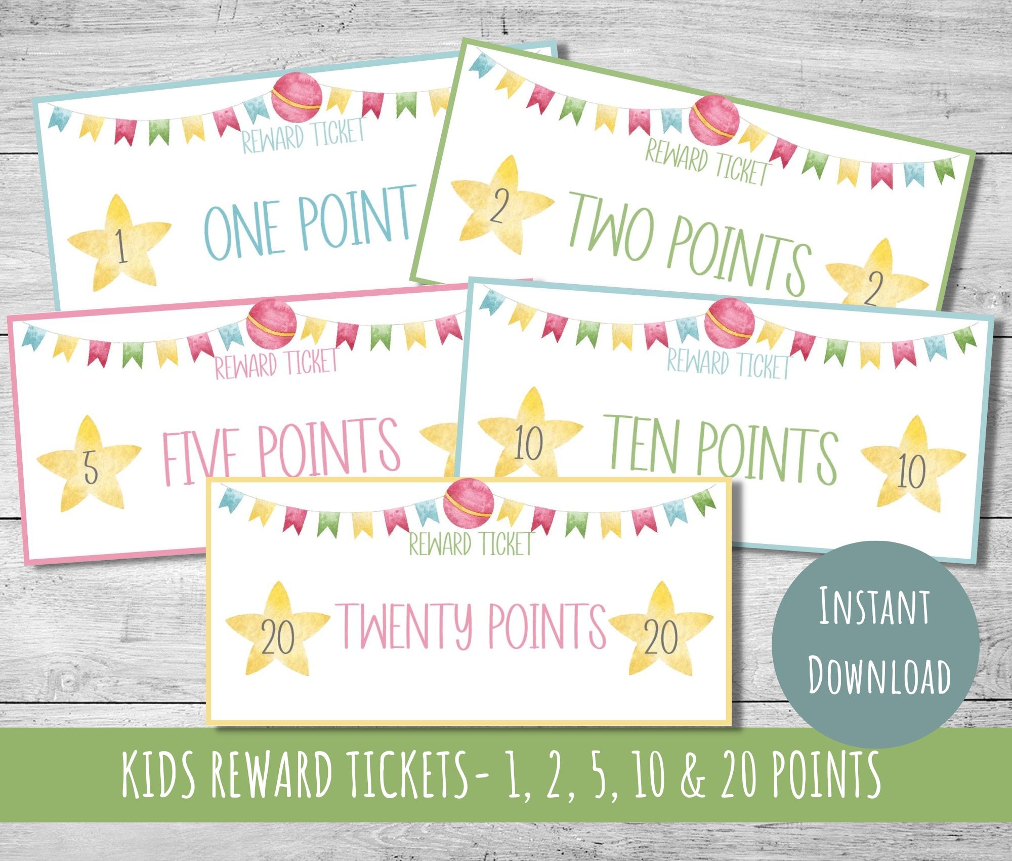 Kids Reward Coupons, Positive Behavior Points, Kids Reward System ...