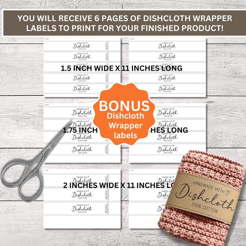Dishcloth Knitting Pattern, Easy Beginner Pattern, PDF, Eco-friendly ...