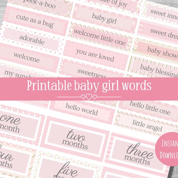 Baby Words - Etsy