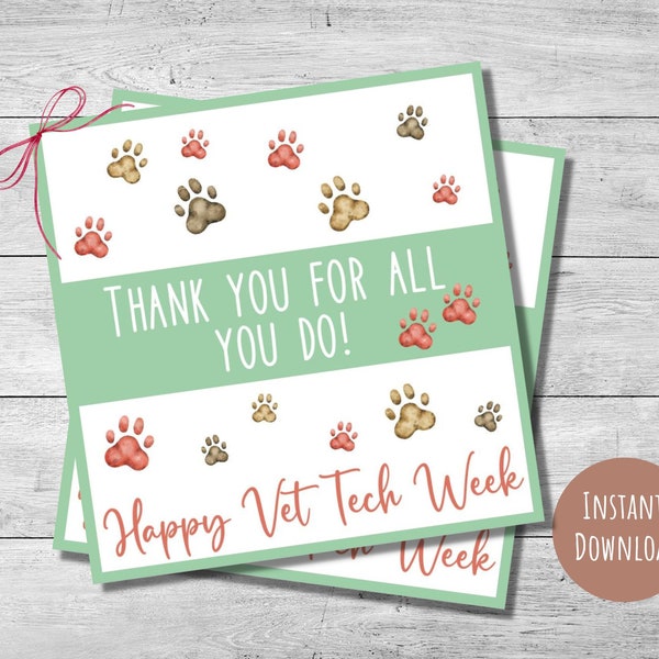 Vet Tech Week - Etsy