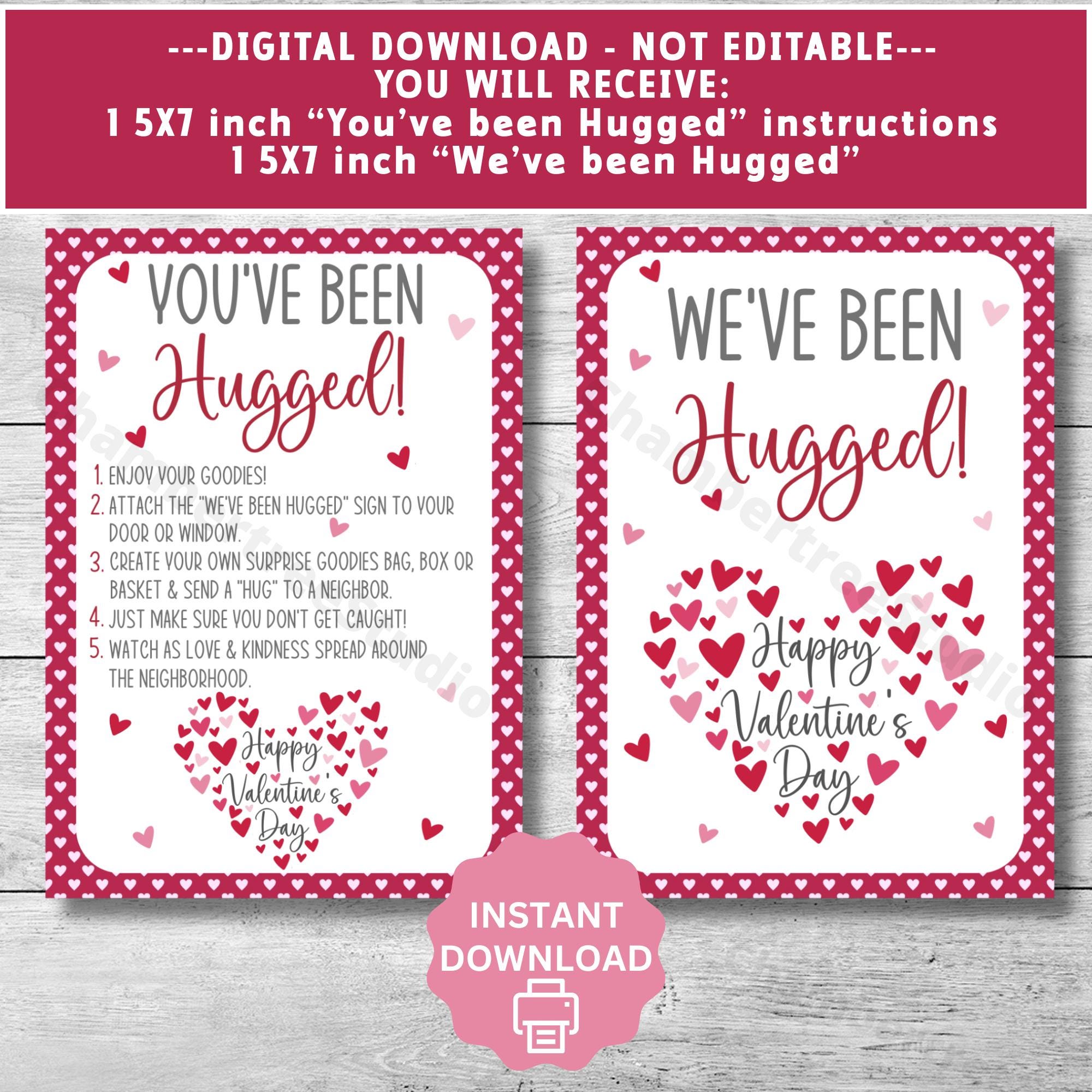 You’ve Been Hugged Valentine’s Game – Neighbor Kindness Edition ...