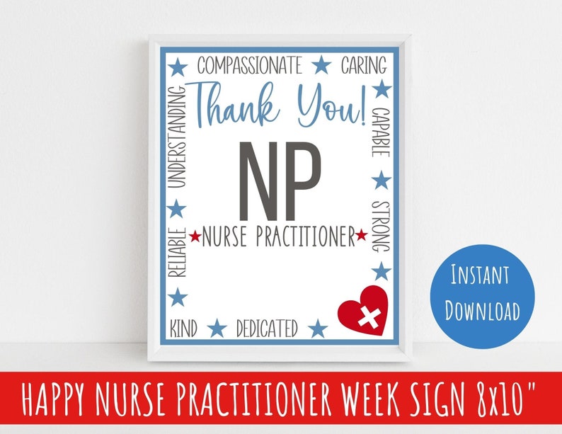 Nurse Practitioner Week Sign, Appreciation Sign for Nursing ...