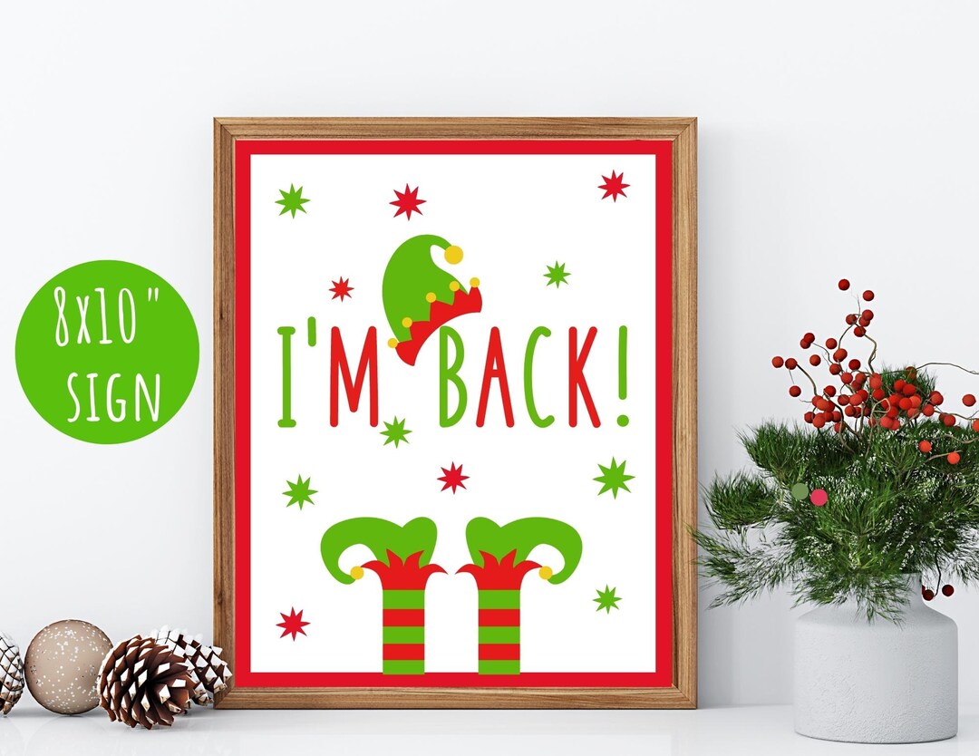 Printable Elf Arrival Sign 8x10 Sign Christmas Elf - Etsy