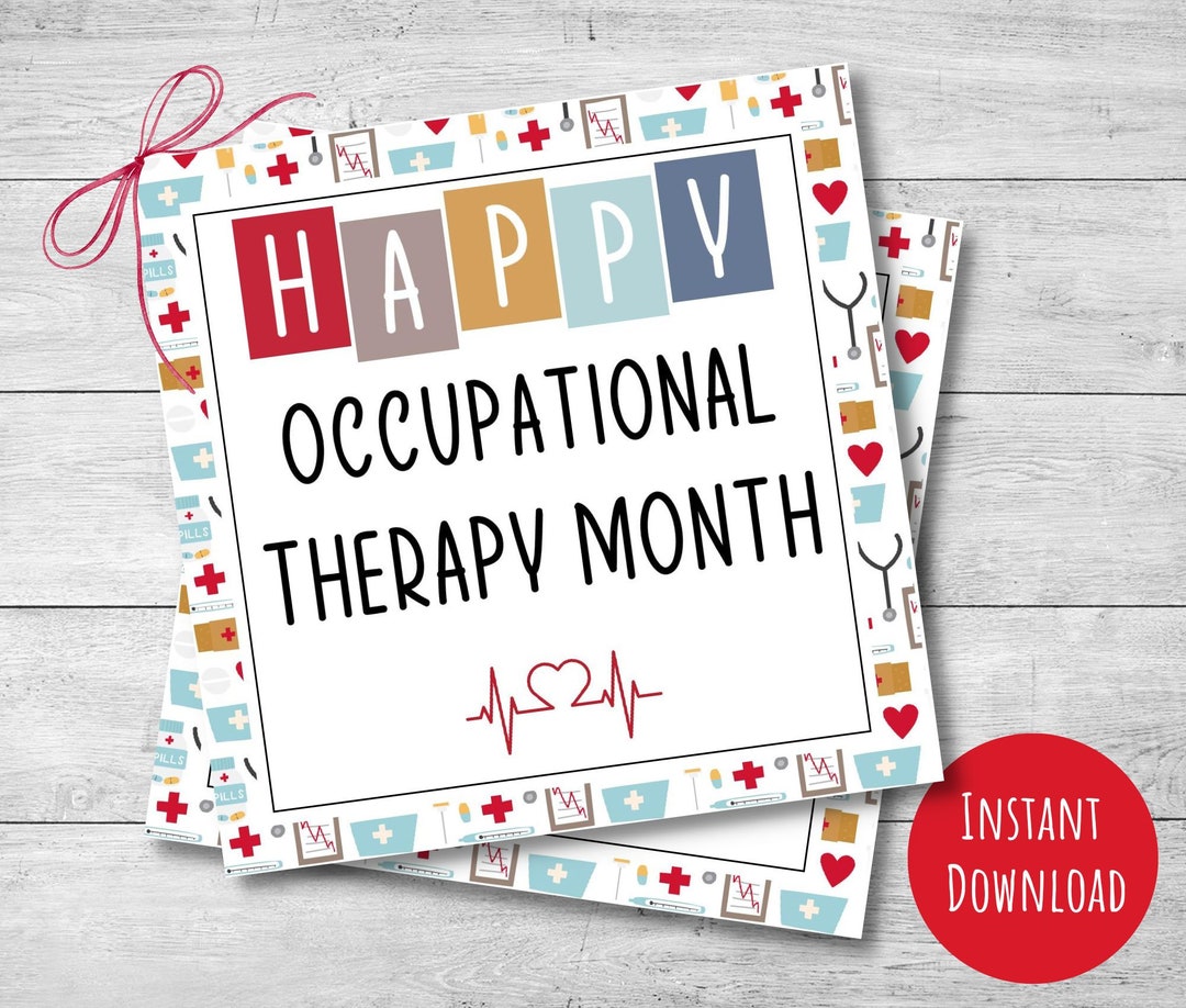 Occupational Therapy Month Gift Tag, Occupational Therapist ...