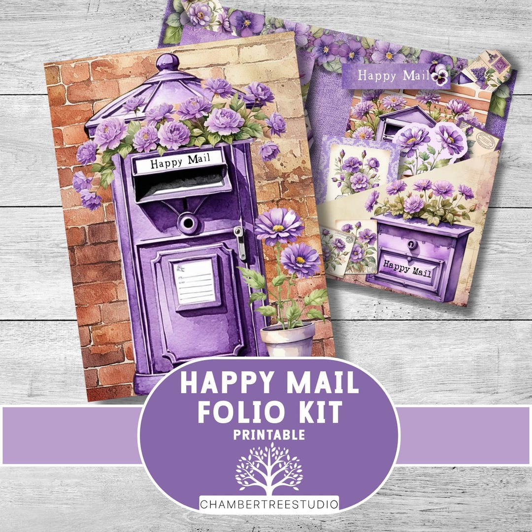 Happy Mail Folio Kit, Foldable Card Gift for Mom, Sister, Friend, Junk ...
