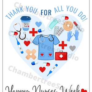Nurse Week Appreciation Sign, Appreciation Sign for Nursing Staff, 8x10 ...