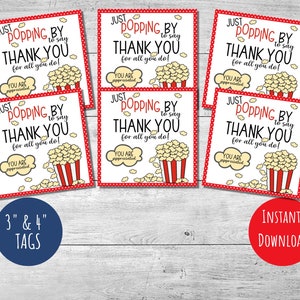 Teacher Appreciation Week Gift Tag, Printable School Teacher and Staff ...