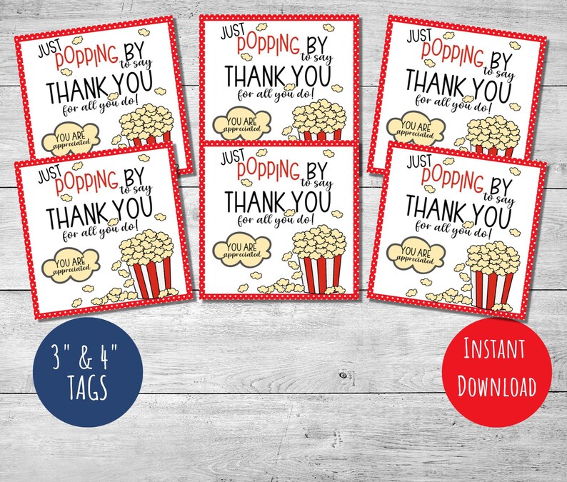 Teacher Appreciation Week Gift Tag, Printable School Teacher and Staff ...
