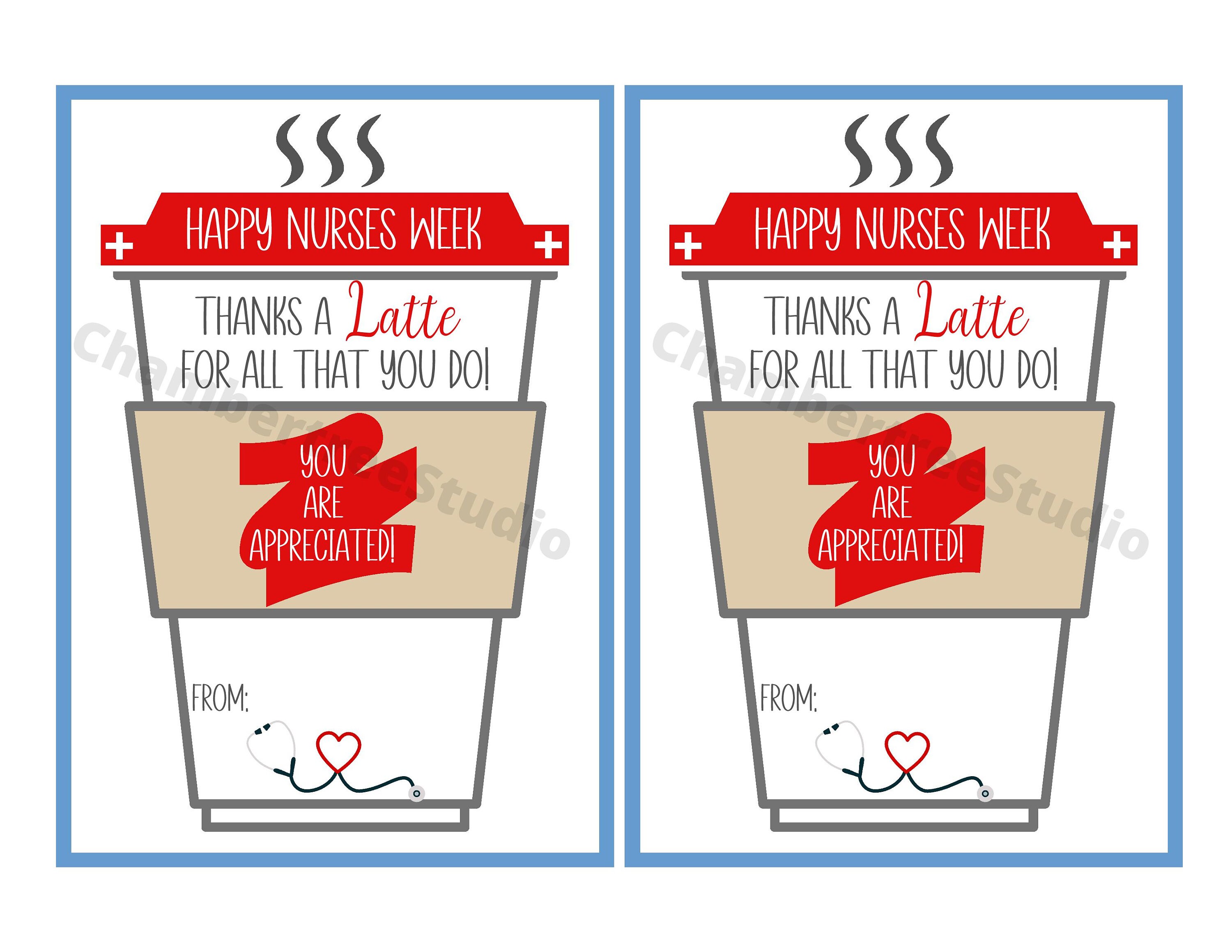 Nurse Appreciation Week Gift Card Holder, Coffee Gift Card for Nurses ...