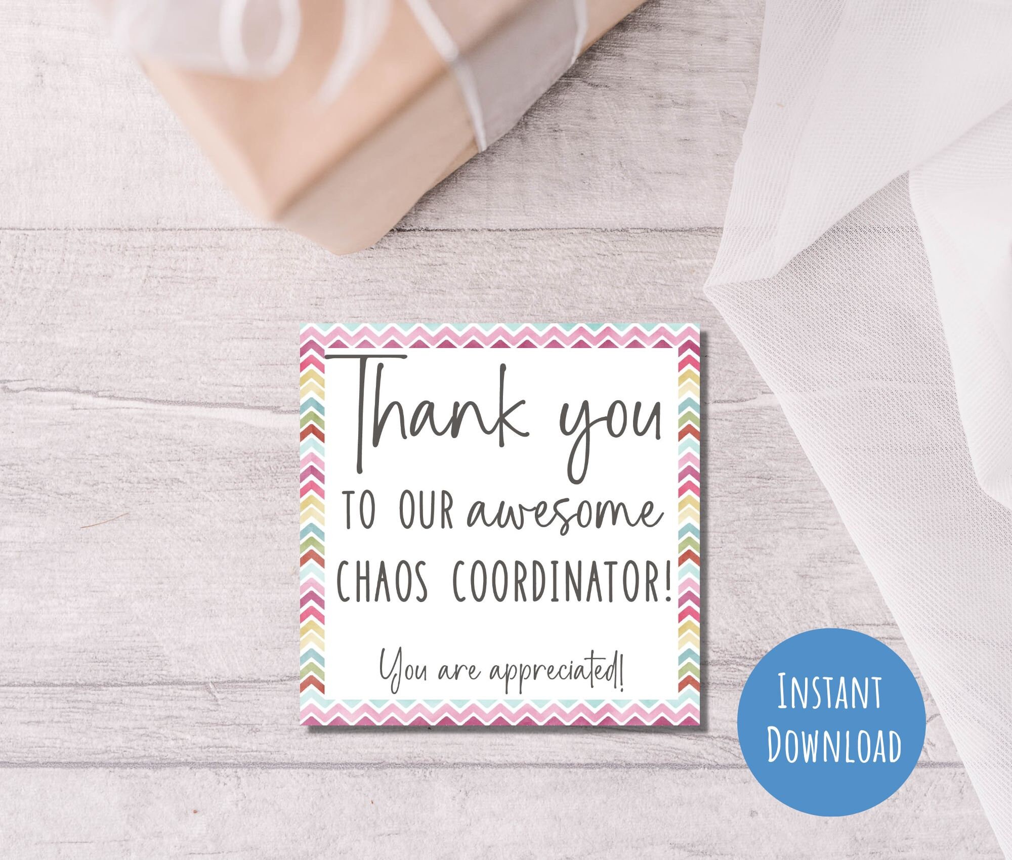 Administrative Professionals Day Gift Tag, Employee Appreciation ...