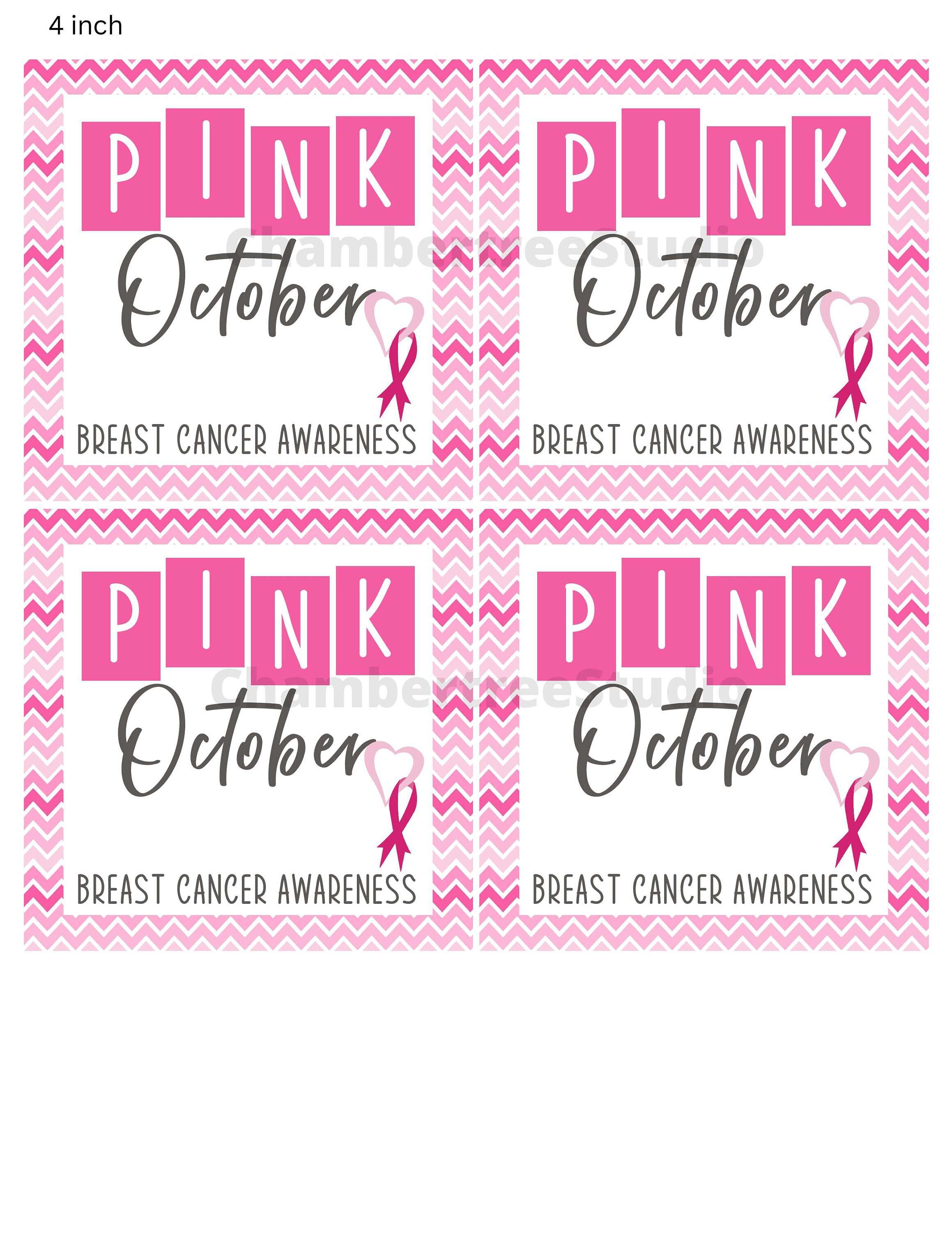 Breast Cancer Awareness Gift Tag Cancer Survivor Support - Etsy