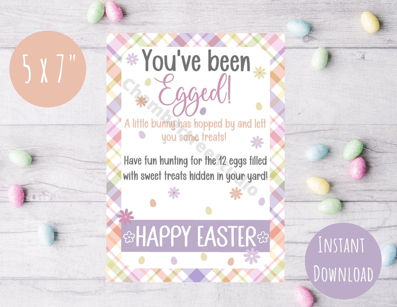 You've Been Egged, Easter Egg Game, Easter Egg Hunt, Neighborhood ...