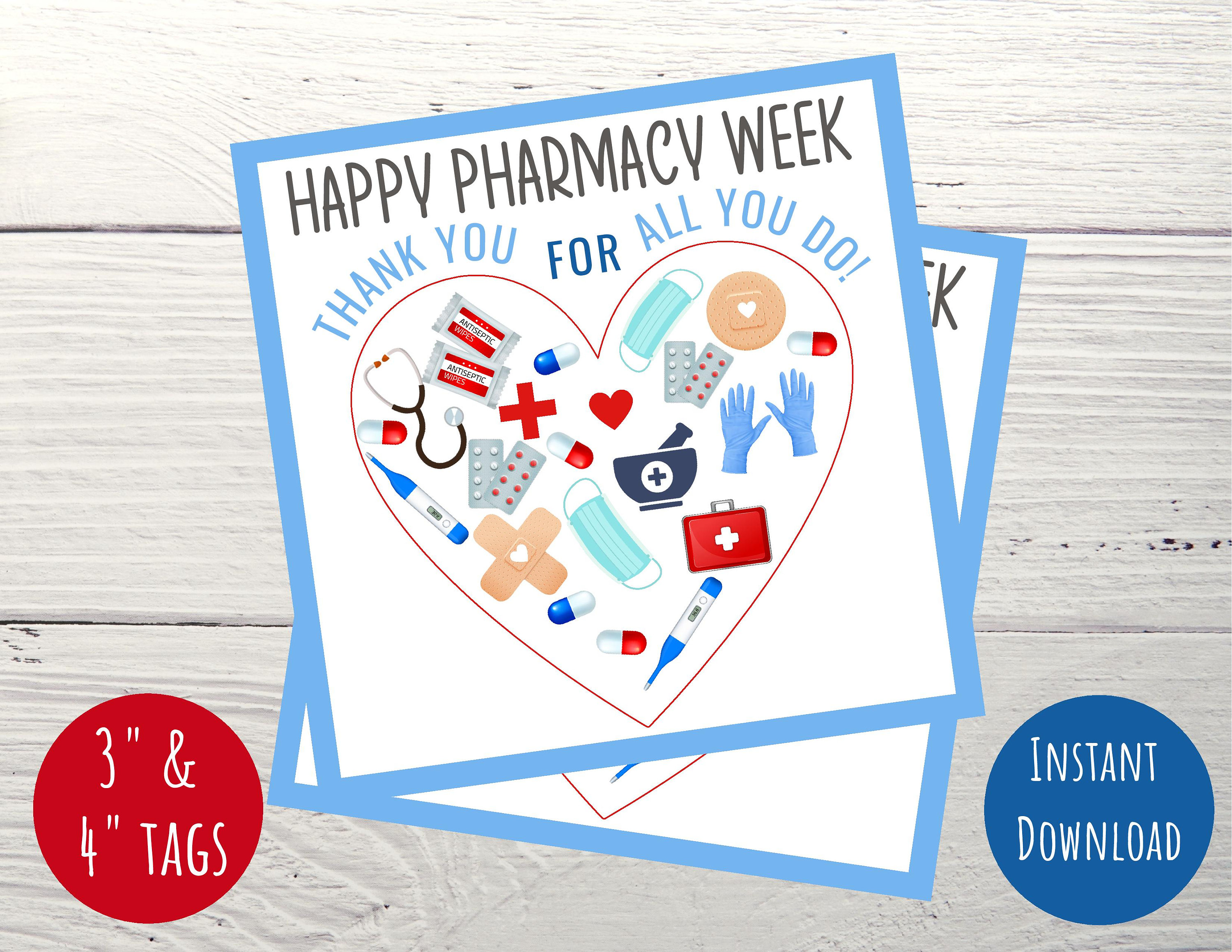 Pharmacy Week Appreciation Gift Tag Pharmacists Gift for - Etsy