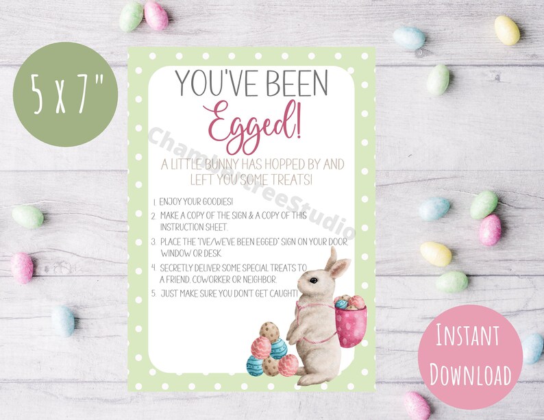 You've Been Egged Easter Game, Neighbor Game, Coworker I've Been Egged ...