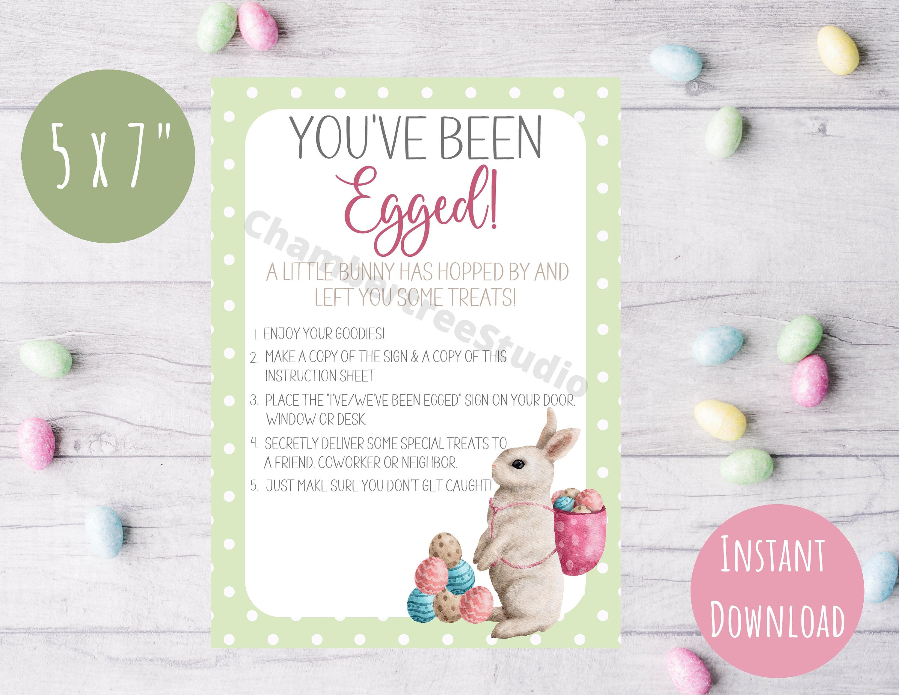 You've Been Egged Easter Game, Neighbor Game, Coworker I've Been Egged ...