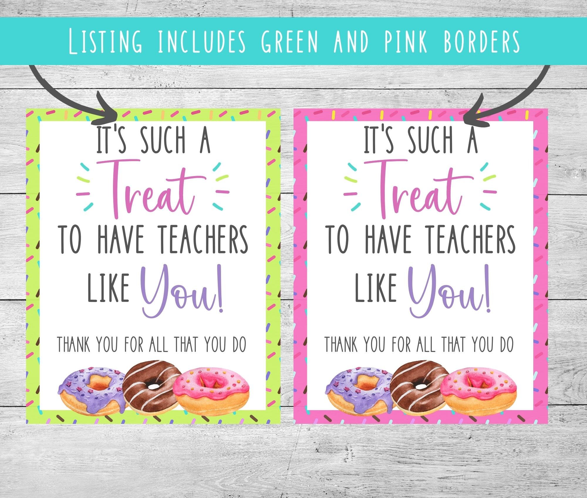 Teacher Appreciation Week Sign, Sweet Treat Sign for Teachers, Thank ...