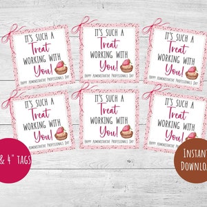 Administrative Professionals Day Gift Tag, Employee Appreciation Gift ...