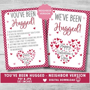 You’ve Been Hugged Valentine’s Game – Neighbor Kindness Edition ...
