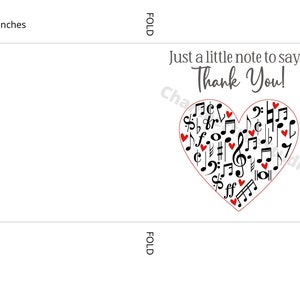 Music Teacher Appreciation Card, Printable Thank You for Piano Teacher ...
