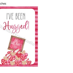 You've Been Hugged, Valentine's Day Game, Valentine's Day Printable ...