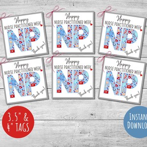 Nurse Practitioner Week Gift Tag, Appreciation Tags for Nurses, 3.5 ...