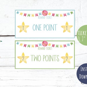 Kids Reward Coupons, Positive Behavior Points, Kids Reward System ...