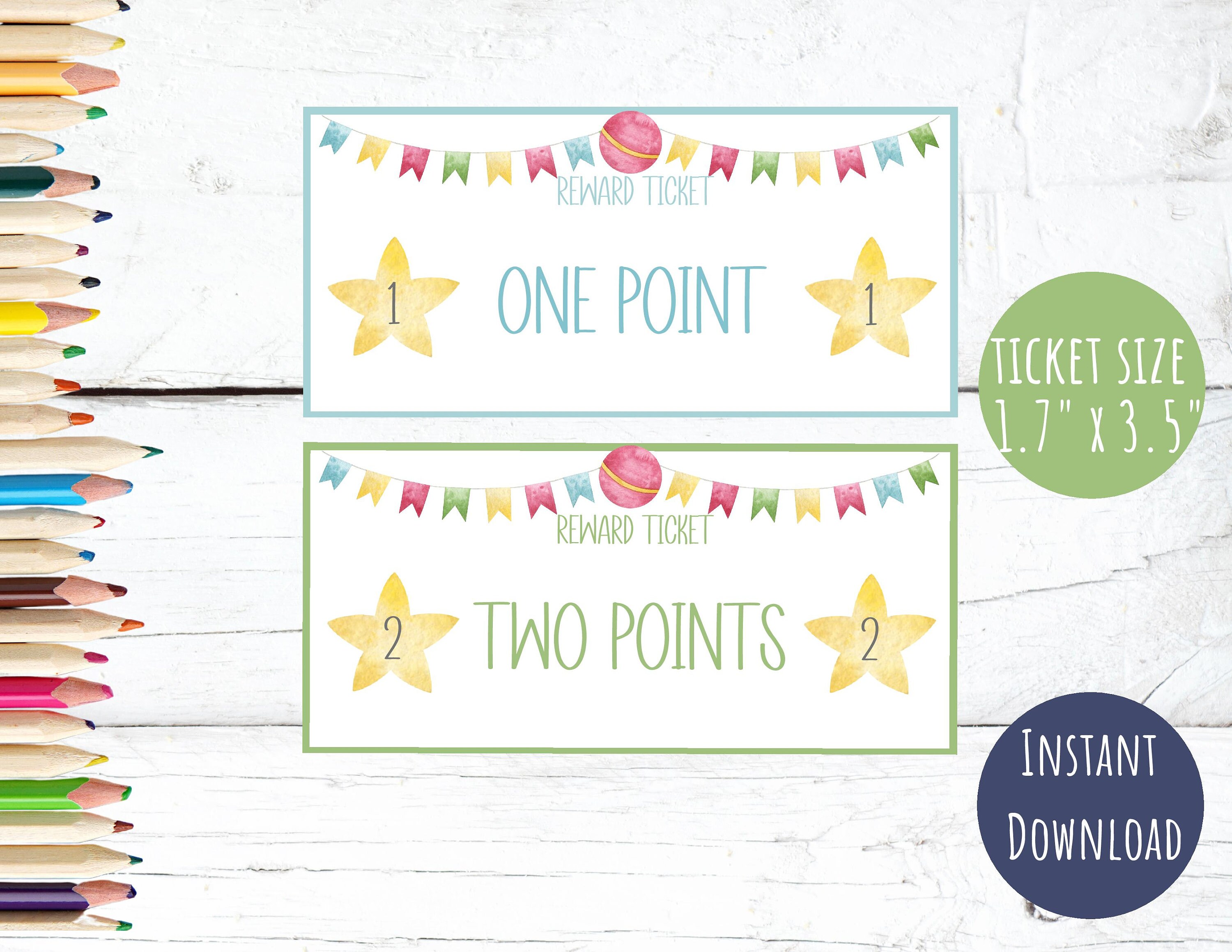 Kids Reward Coupons, Positive Behavior Points, Kids Reward System ...