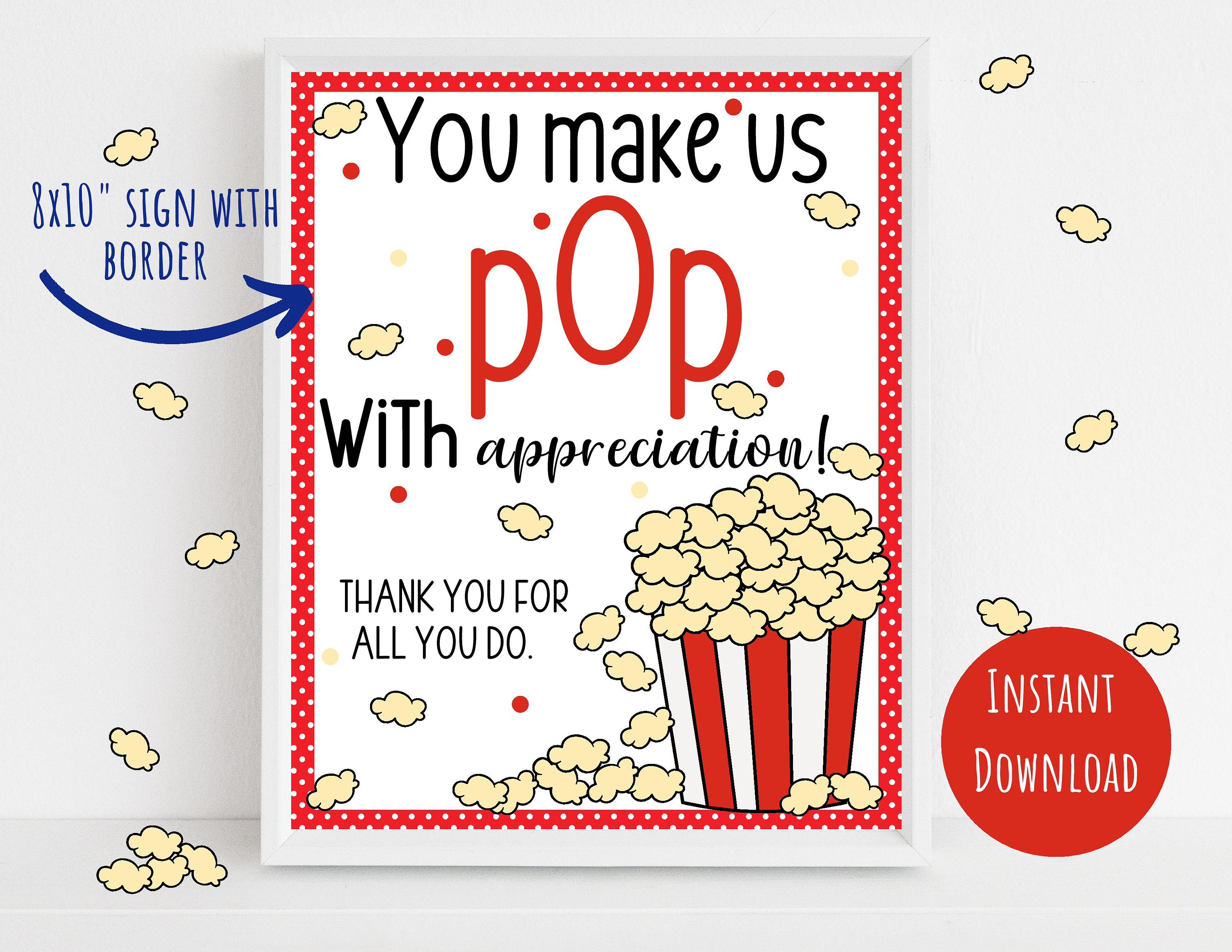 Teacher Appreciation Week Sign, Printable School Teacher and Staff ...