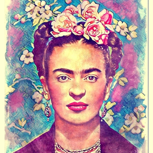 Frida Watercolor - Etsy Frida Watercolor - Etsy