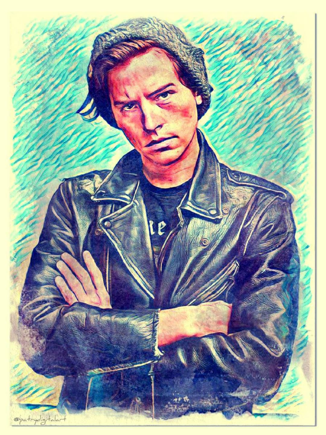 Jughead Jones Riverdale - Cole Sprouse Watercolor Painting Art Print ...