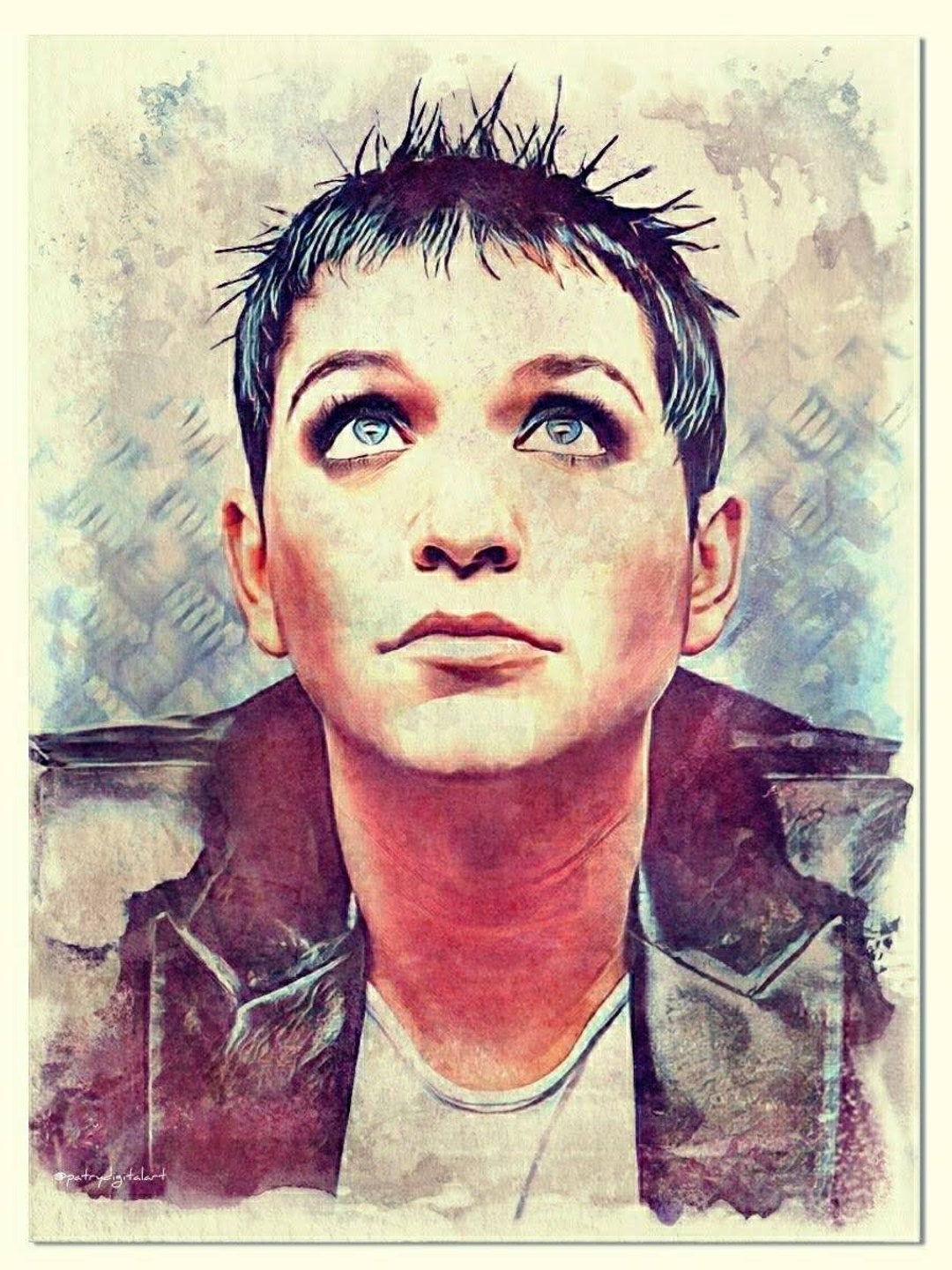 Brian Molko Placebo Acuarela Pintura Impresión artística, Decoración ...