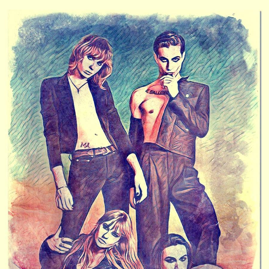 Måneskin Watercolor Painting Art Print, Decoration, Poster, Watercolor ...