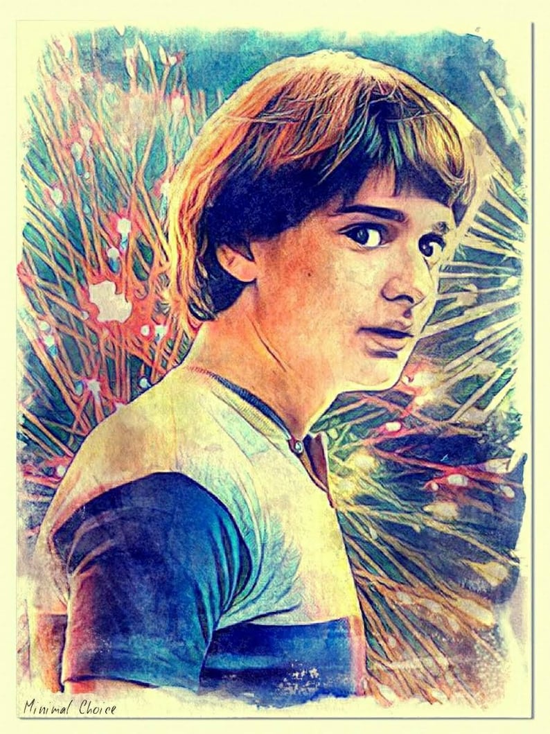 Buy Will Byers - Stranger Things 3 Watercolor Painting Artistic Print ...