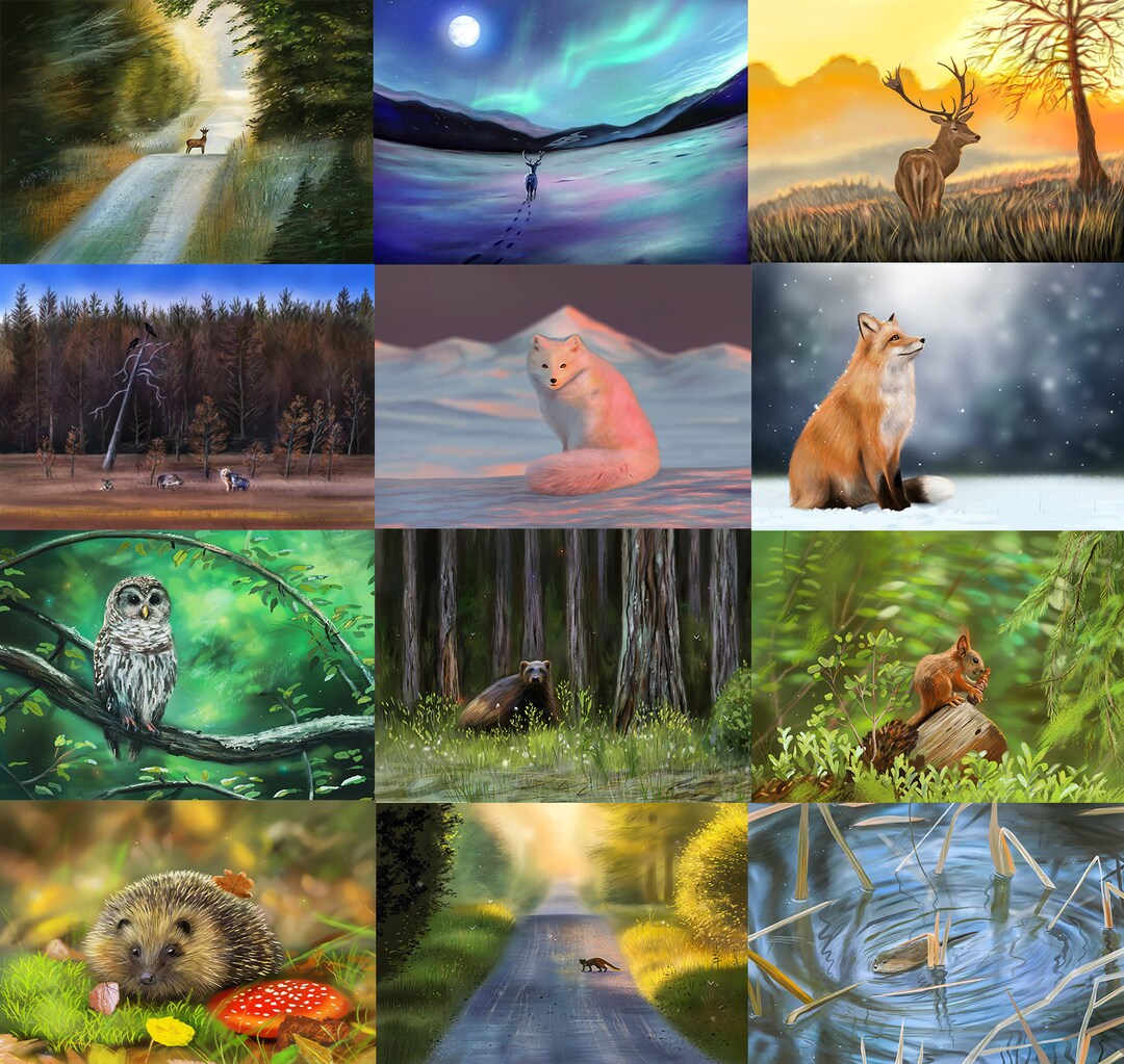 2024 Wilderness of the North, Awareness Calendar With Animals, Gift for ...