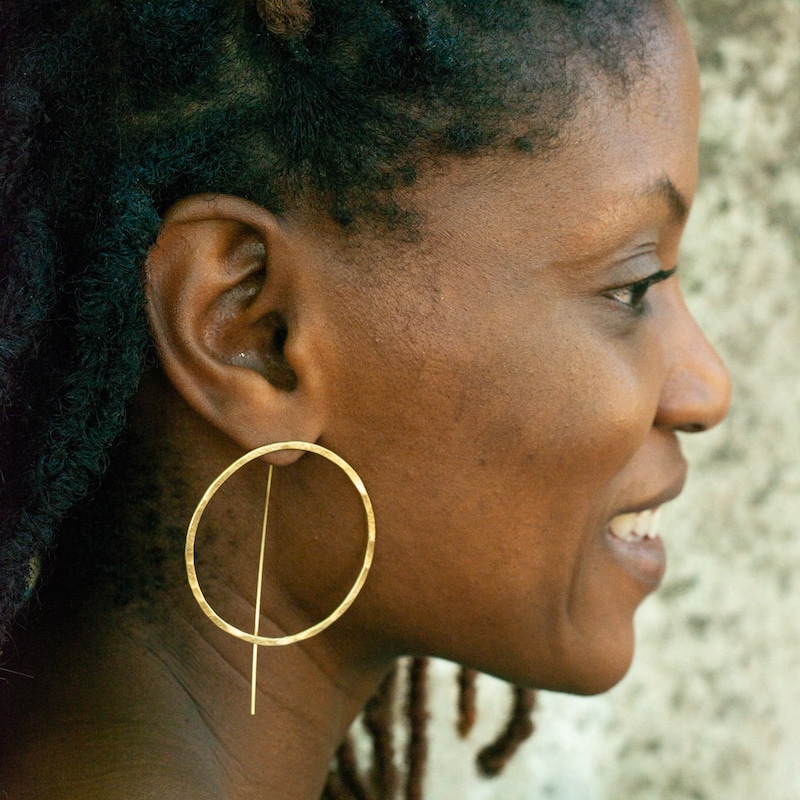 Ear Pin Earrings - Etsy