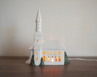 Ceramic Church Light | Etsy