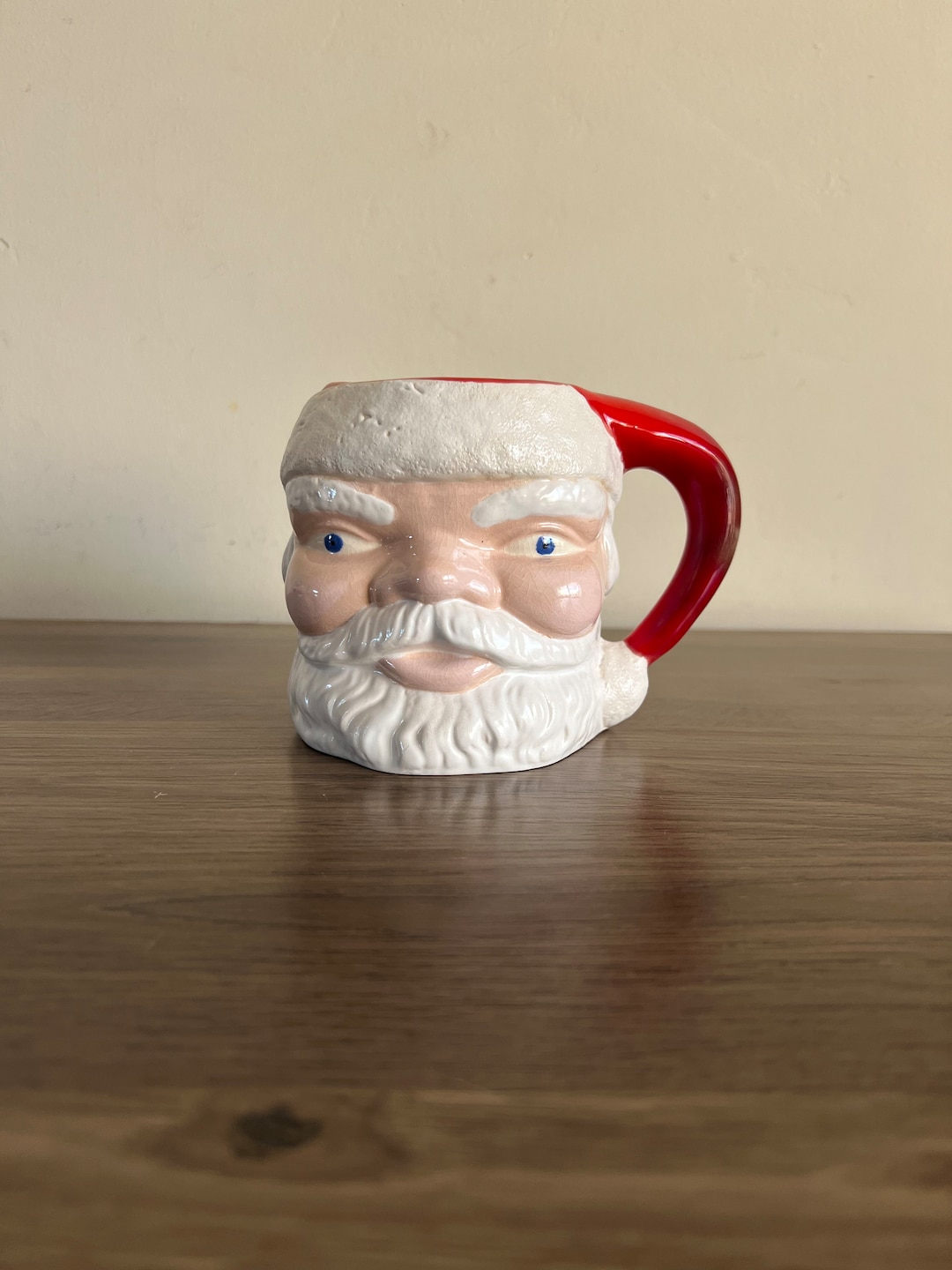 Vintage Hand-painted Santa Mug. 1950s Santas Head, Christmas Mug Retro ...