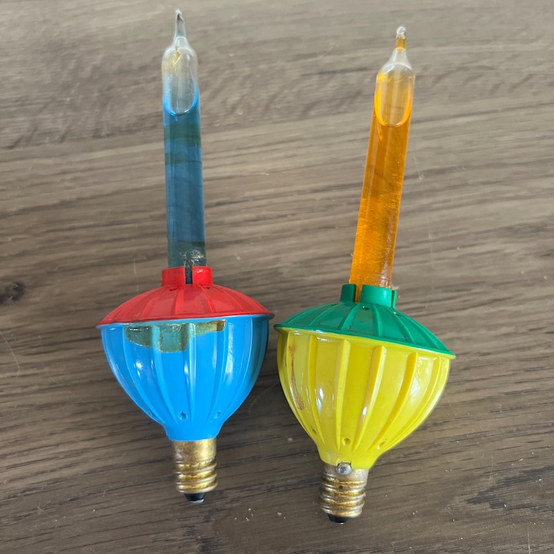 Vintage Bubble Lights Red - Etsy