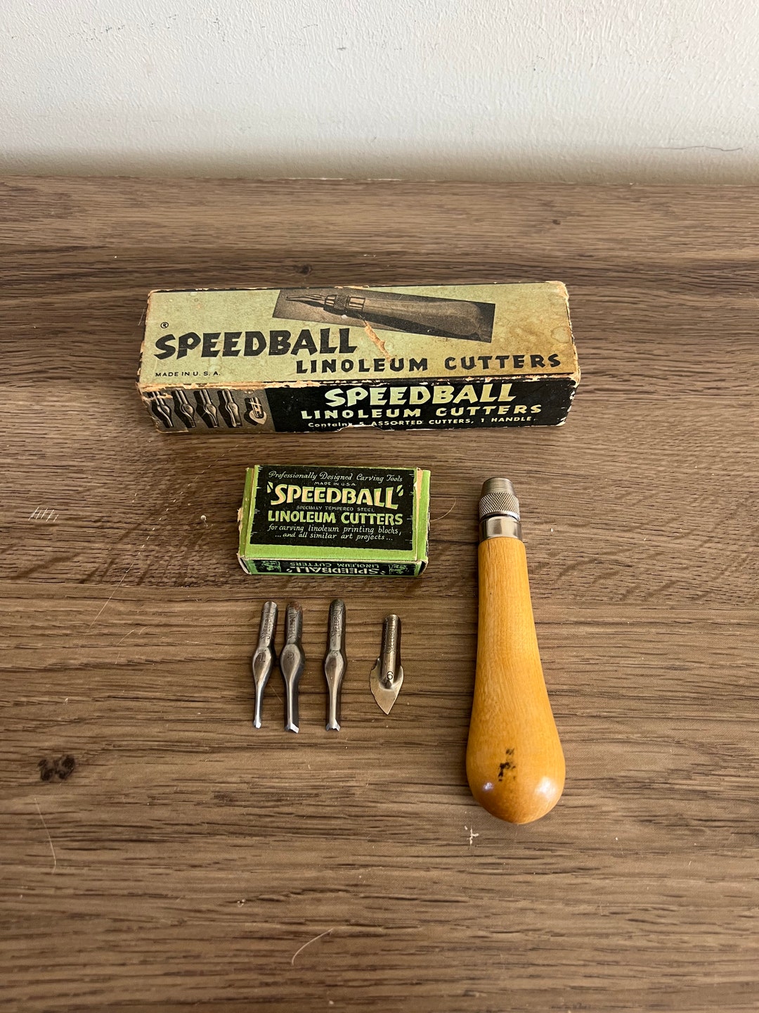 Vintage Speedball Linoleum Cutters Assortment No. 1 Bloc - Etsy