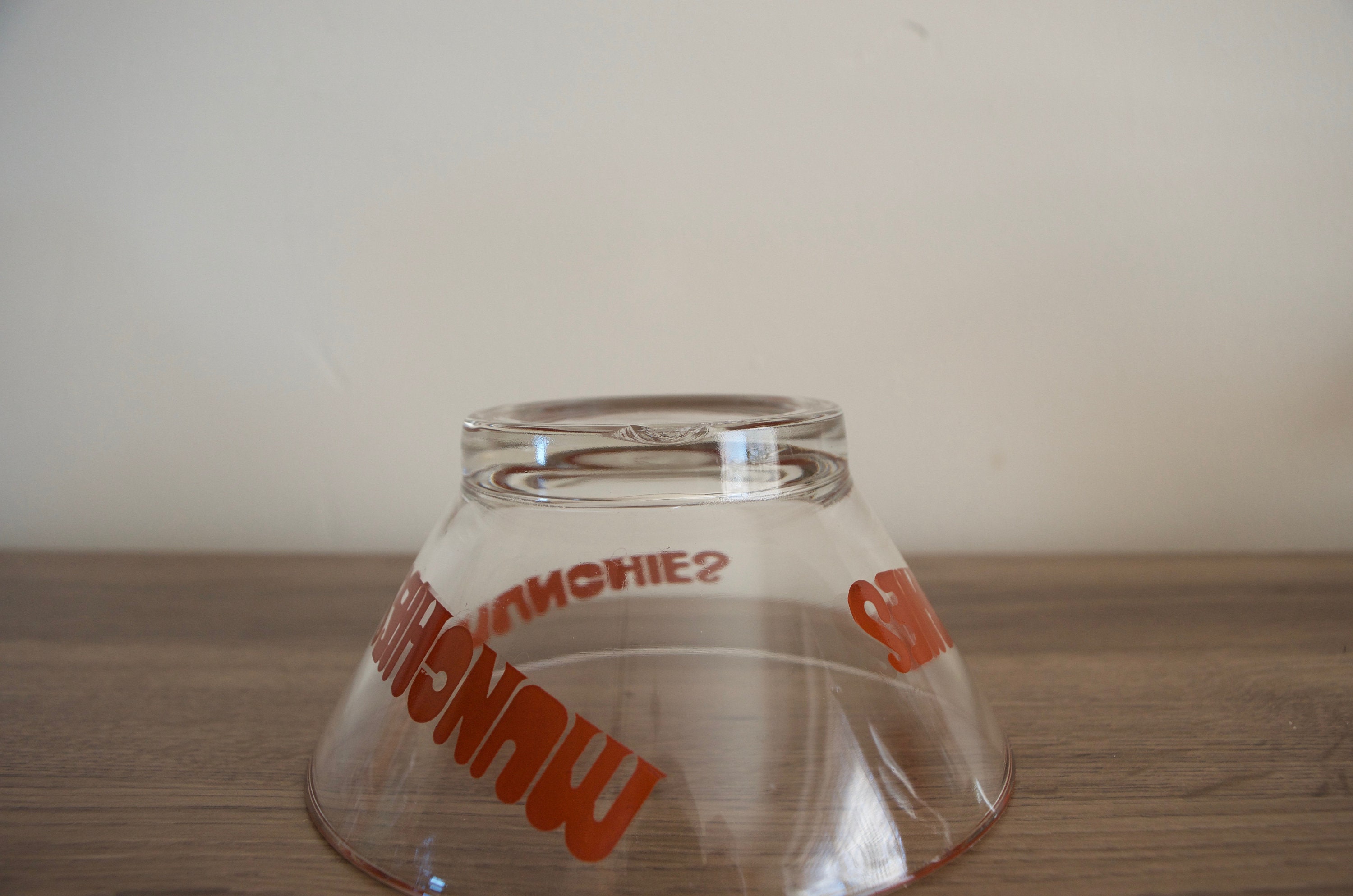 Vintage 70s Munchies bowl set of 6 cool typography | Etsy