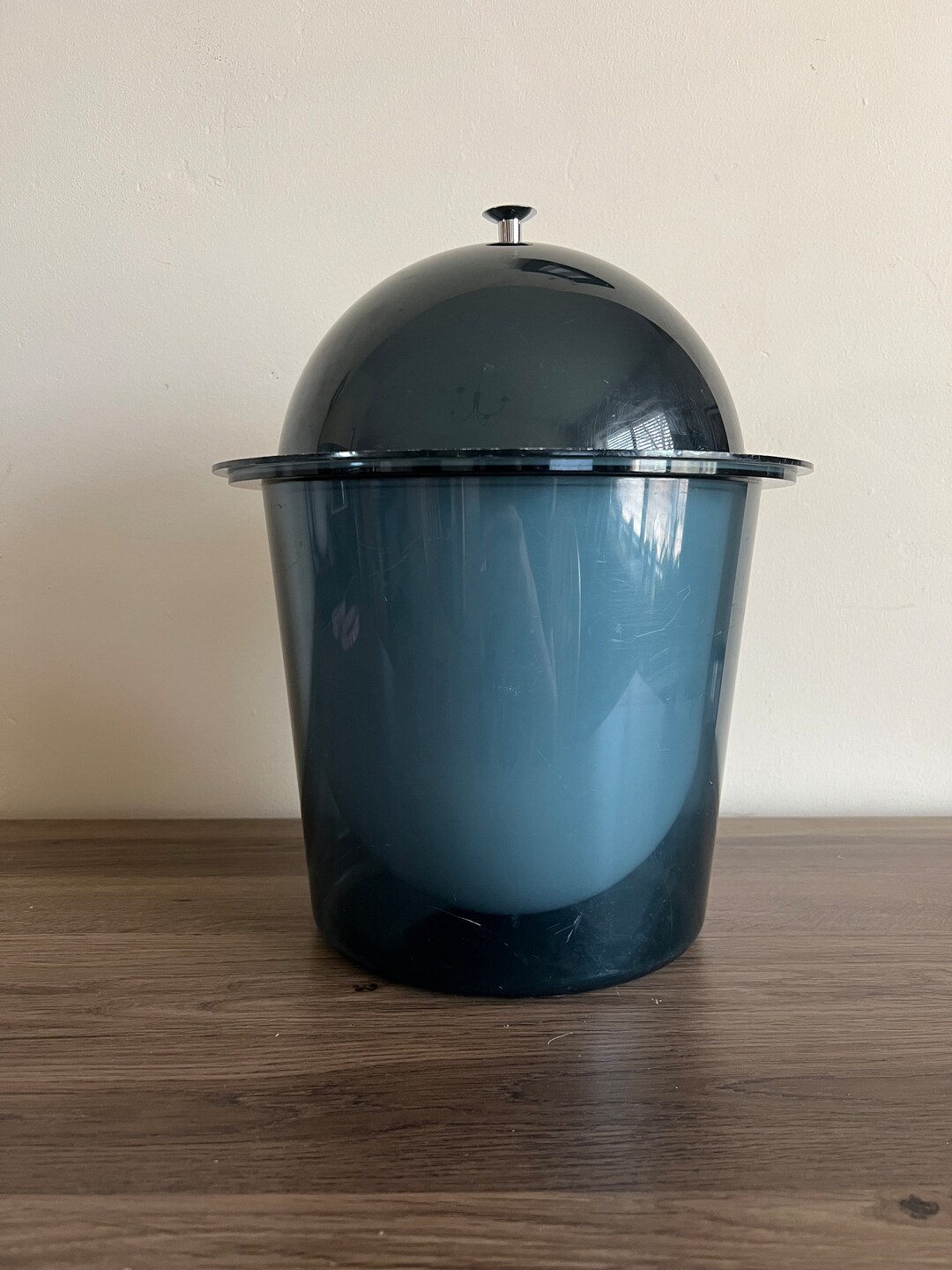 Vintage Atomic Ice Bucket, Blue Lucite Space Age, 50s, 60s, 70s, Party ...
