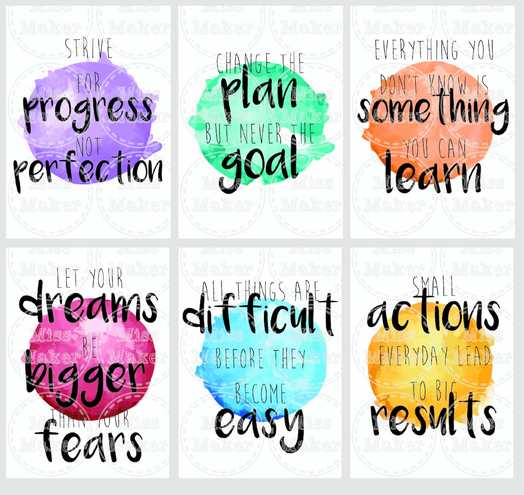 Inspirational Growth Mindset Posters Unisex - Etsy